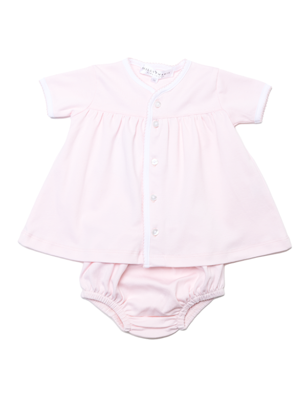 2 Piece Classic Layette Pima Set | Lt Pink – Milly Marie